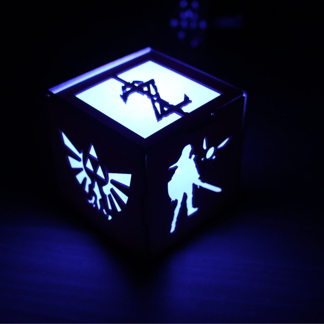 Legend of Zelda 3D Cube Lamp Light Box Basswood Box Valentine's Box ...