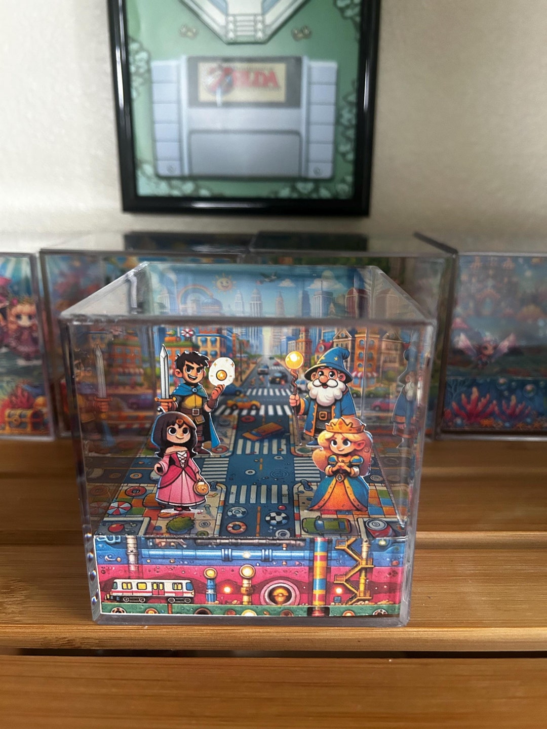 Enchanted Park 3D Diorama Cube | Magical Creatures Gathering - Etsy