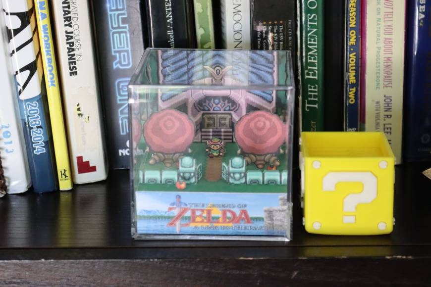 The Legend of Zelda A Link to the Past 3D Retro Gaming - Etsy