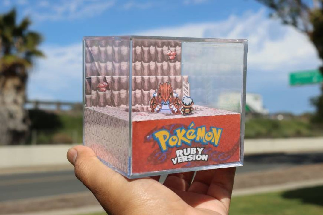 Pokemon Ruby Version 3D Cubes Fanart Valentine's Box, Couple's Date ...