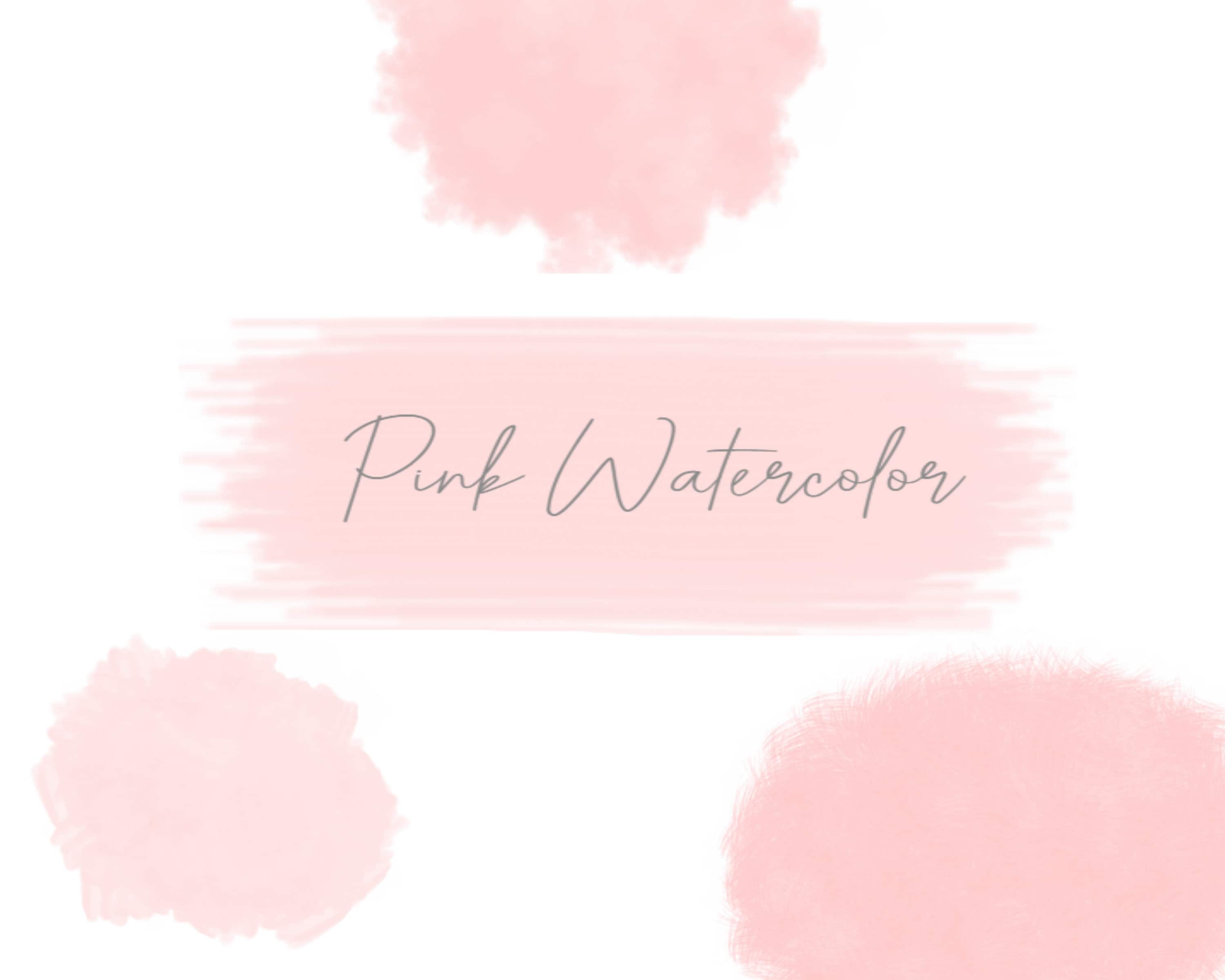 Pink Watercolor Swashes Clipart, Texture Elements (digital Download) - Etsy