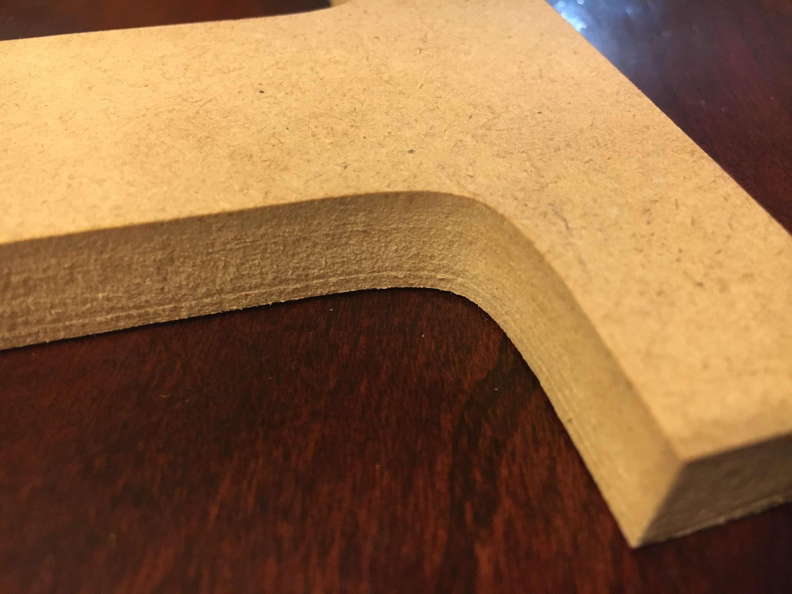 Custom MDF Wooden Letters Router Cut | Etsy