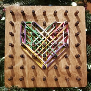 Wooden Geoboard 10x10, 7x7, 4x4 - Etsy