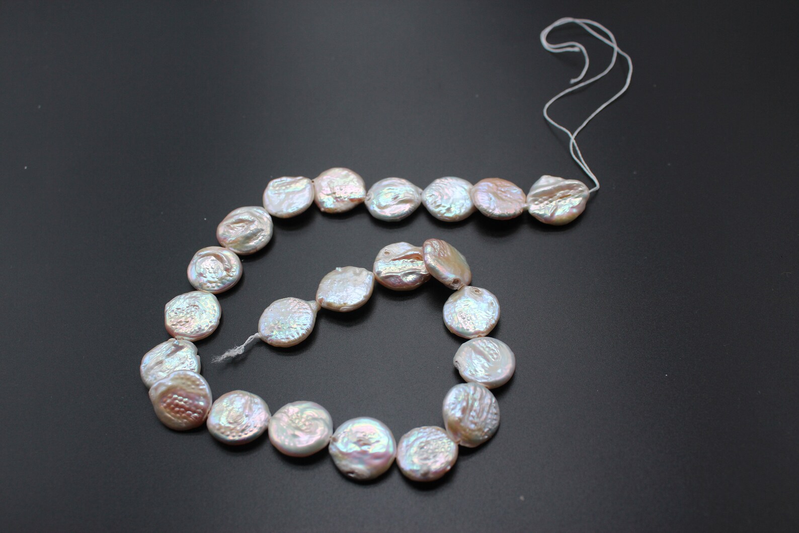 15mm Natural Freshwater Pearl Beads, Genuine Freshwater Pearls, Purple ...