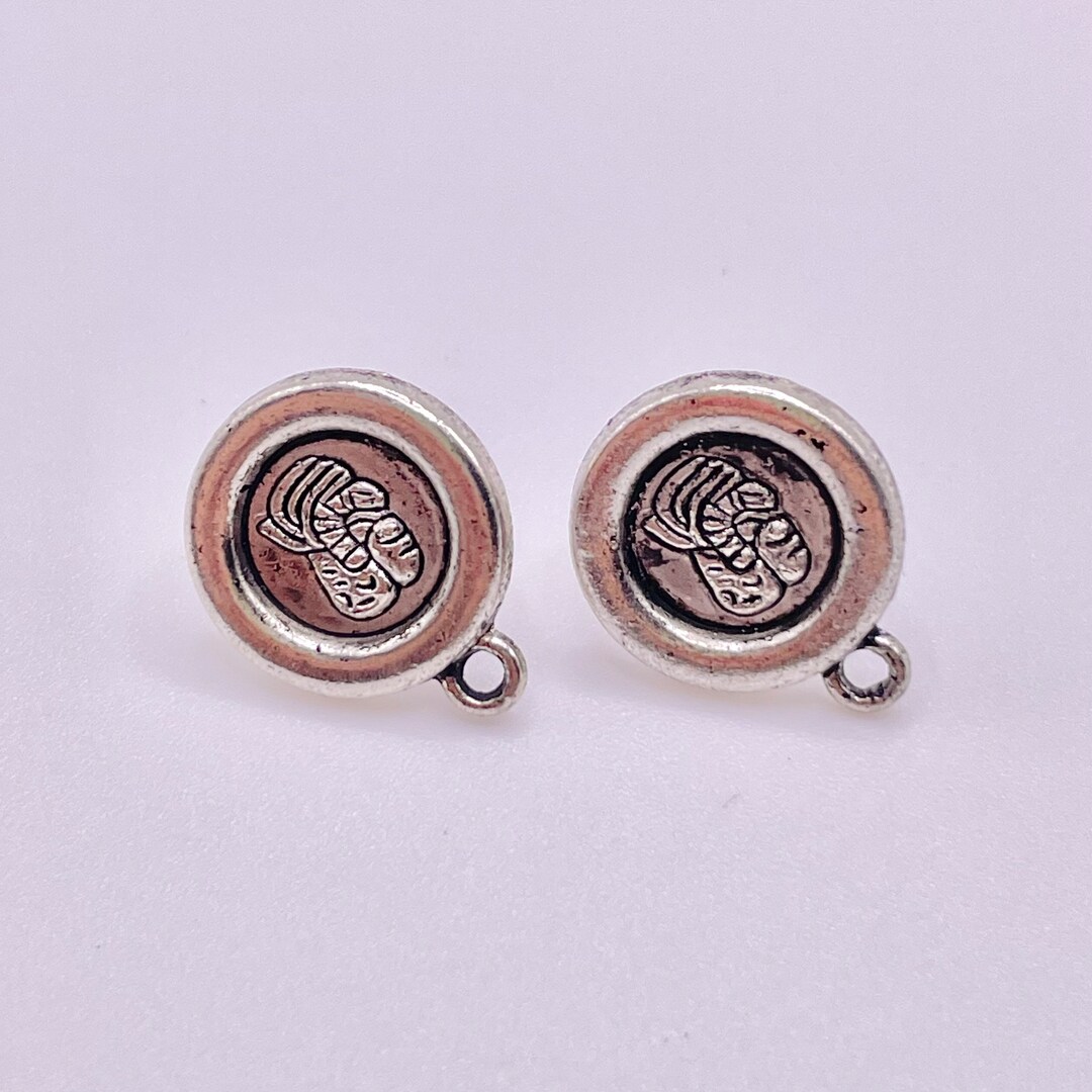 4 Mayan Stud Earrings Mayan Jewelry Handmade Jewelry Material Namor ...