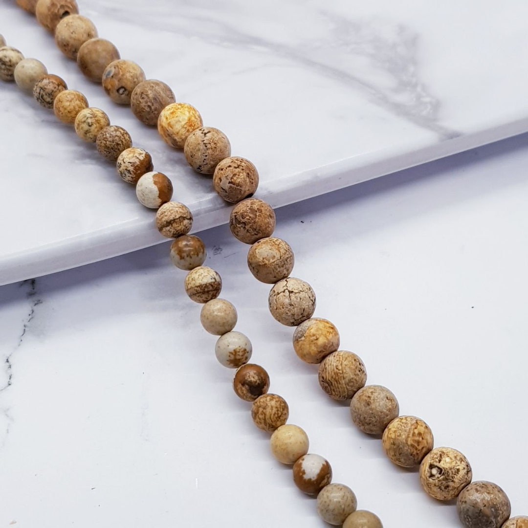 6mm-8mm Jasper Stone Beads Jasper Beads Agate Stone for Jewelry Making ...