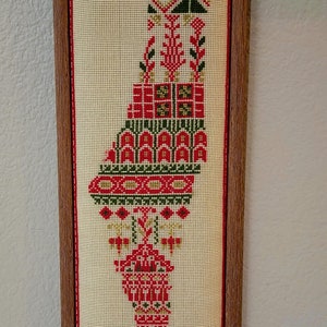 Handmade Palestinian Embroidery MAP of Palestine - Etsy