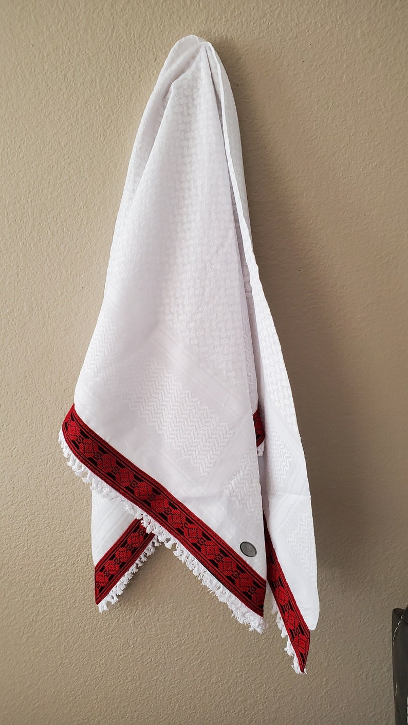 Keffiyeh - Palestinian Embroidery Shawl - Etsy