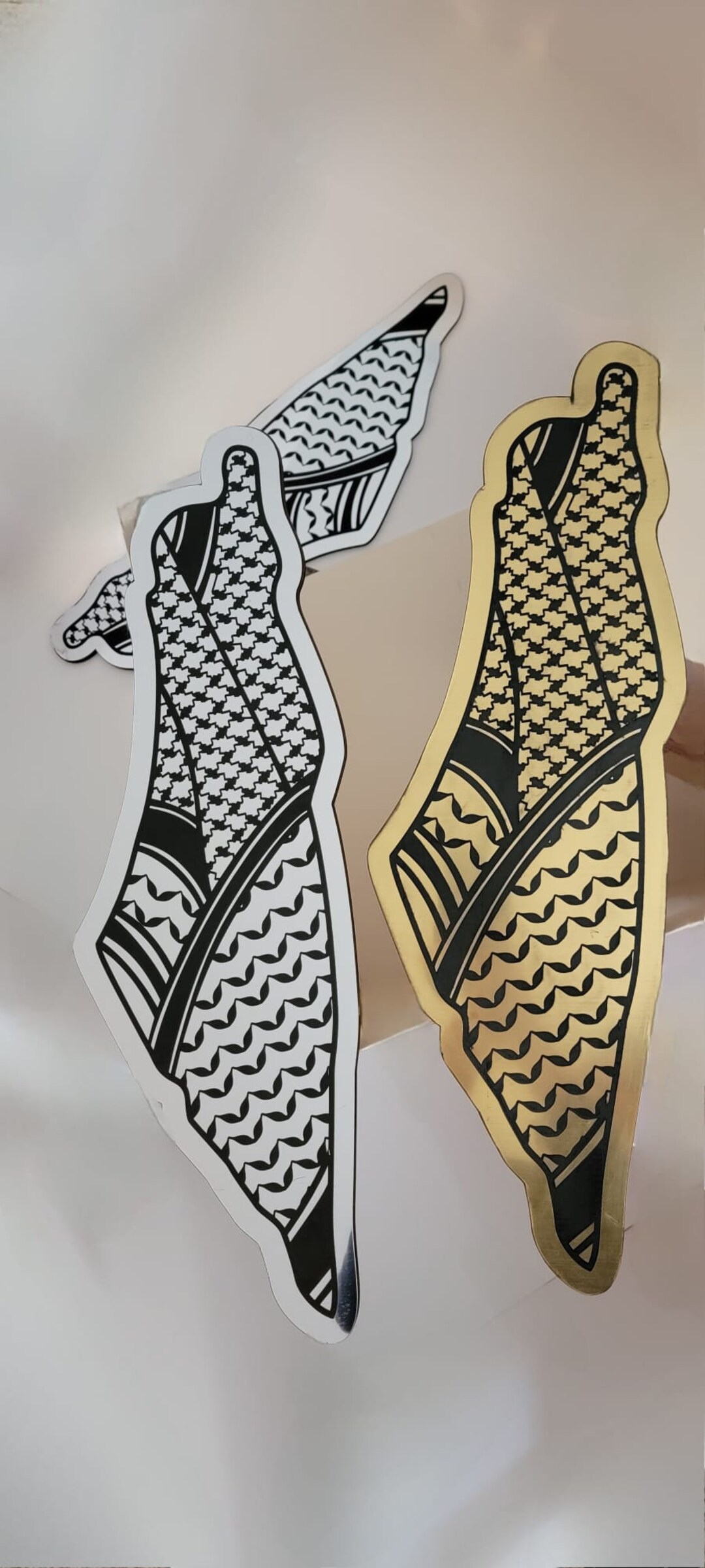 Wall Hanger Palestine Keffiyeh Map - Etsy