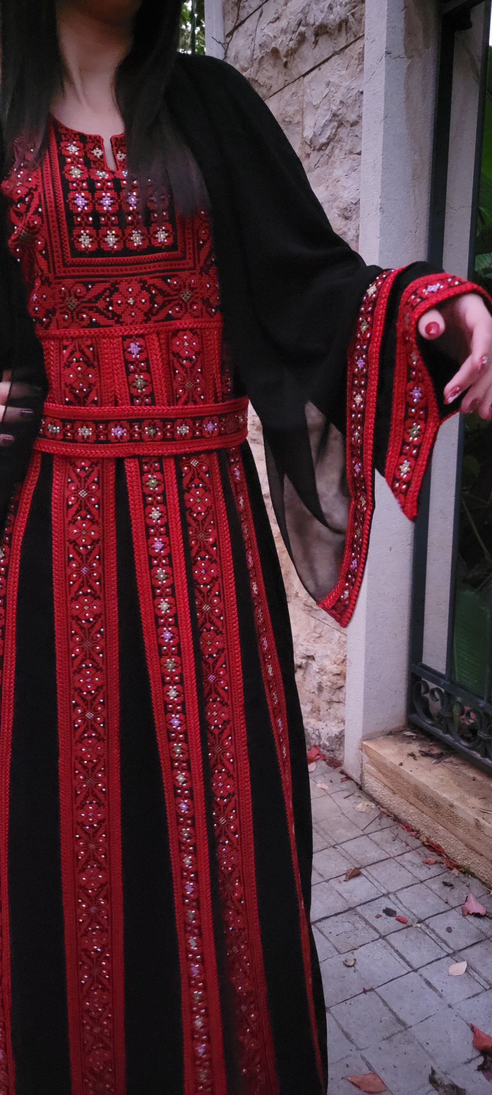Palestinian Traditional Thobe (dress) Plus Shawl - Etsy