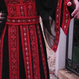 Palestinian Traditional Thobe (dress) Plus Shawl - Etsy