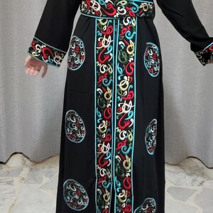 Long Colored Arabic Letters Dress Cape ** Special One of a Kind Cape ...