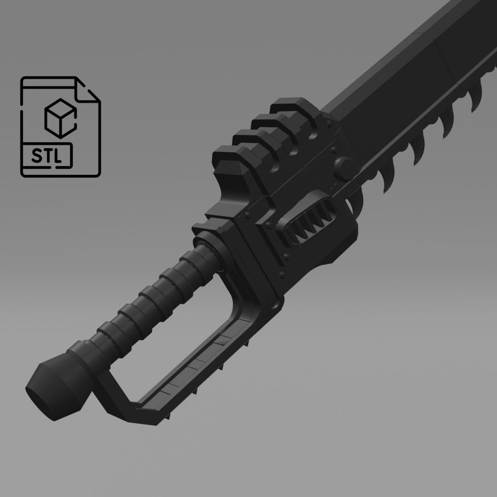Chainsword [3D Print File] - Etsy