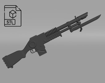 Lasgun 3D Printed Kit Lucius Pattern Cosplay, Life Size Warhammer 40K ...