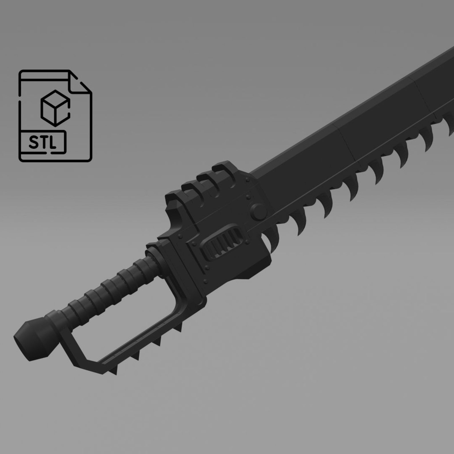 Chainsword [3D Print File] - Etsy