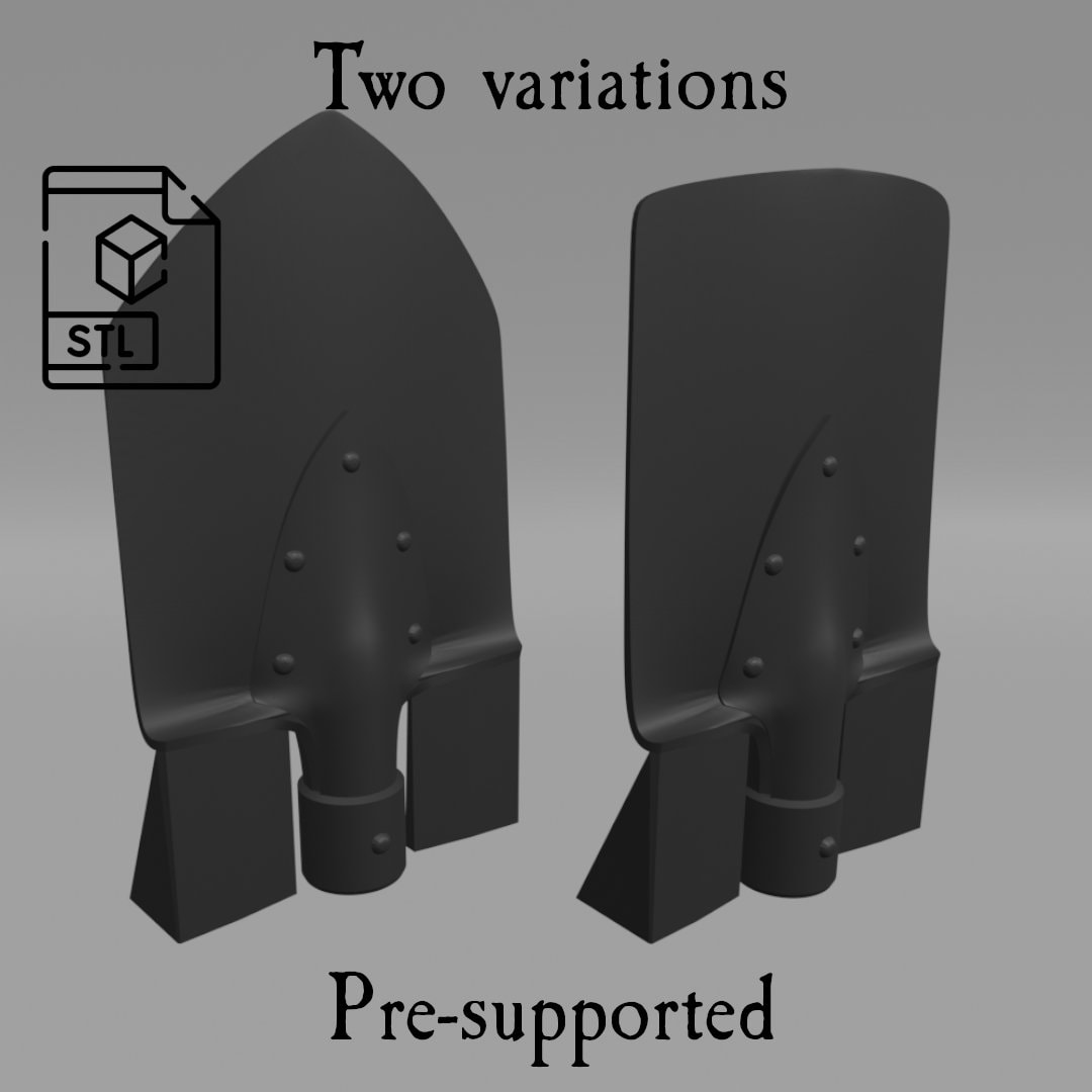 Korps Shovel 3D Print File - Etsy