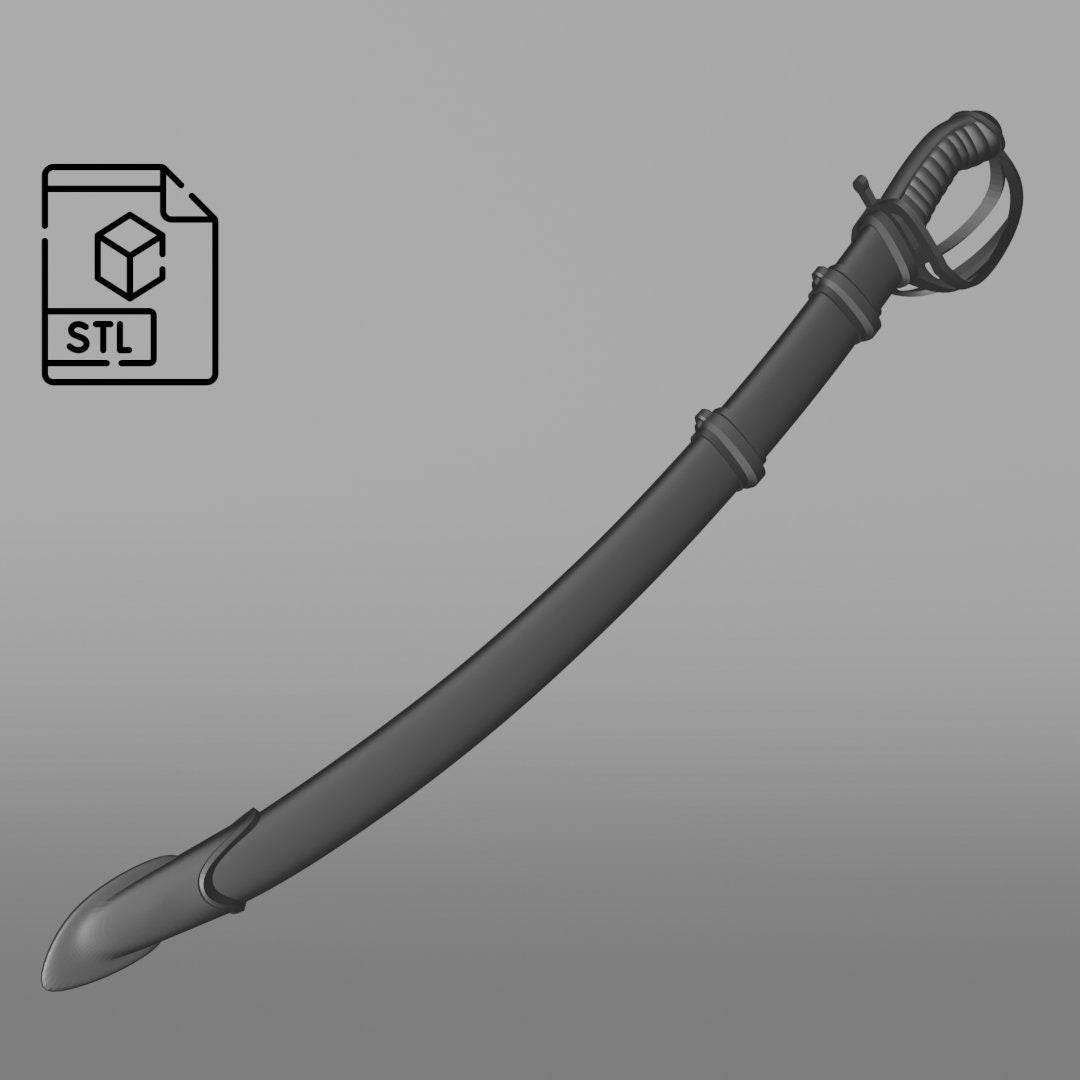 Officer/cavalry Saber [3D Print File] - Etsy