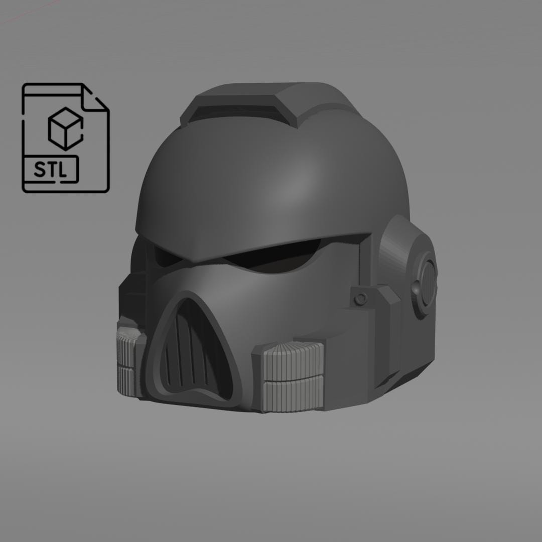 Space Marine MK8 Helmet 3D Print File - Etsy Australia