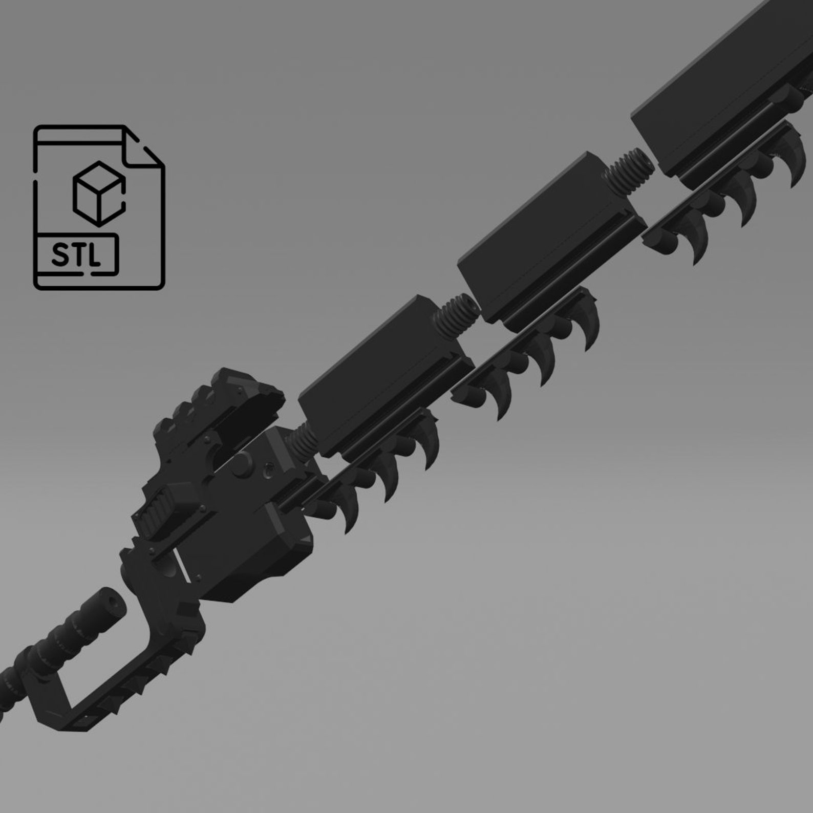 Chainsword [3D Print File] - Etsy