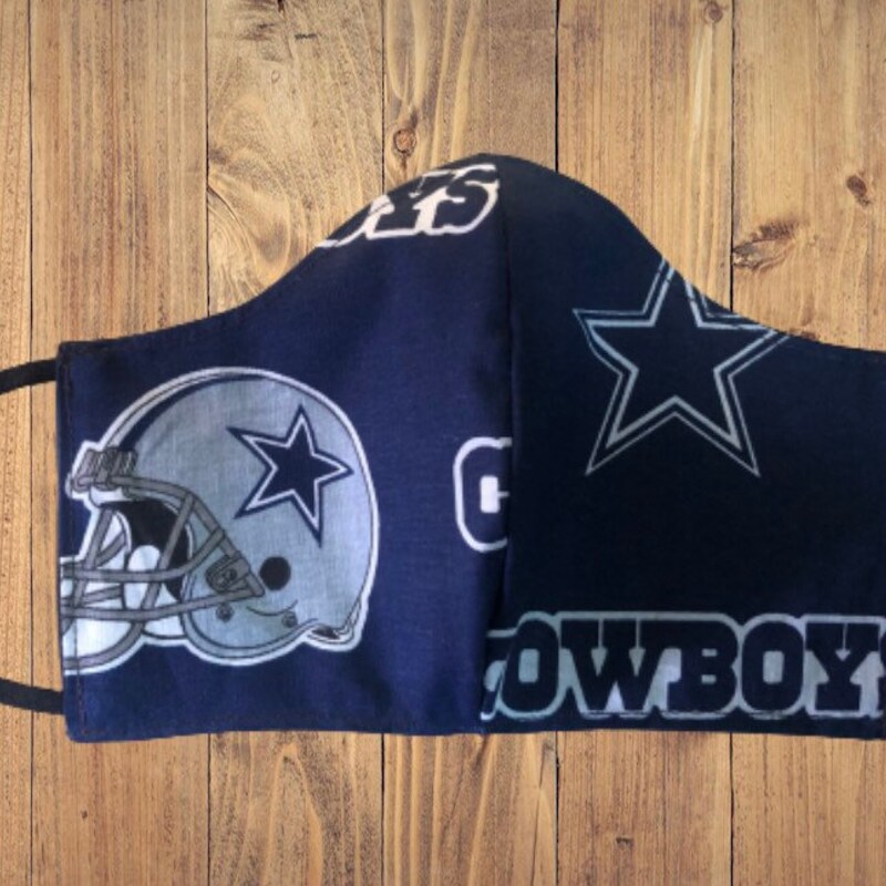 Dallas Cowboys Face Mask - Etsy