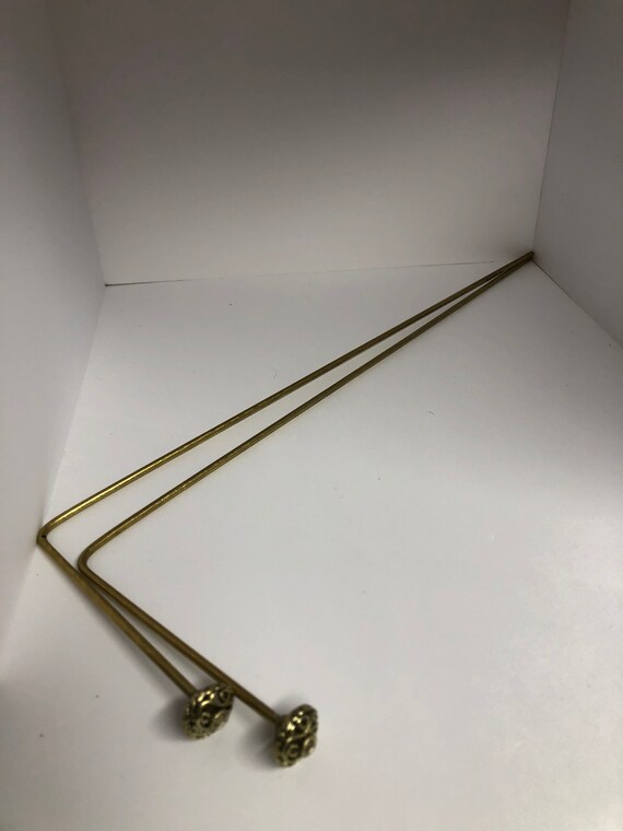 Dowsing rods Brass with filigree finials | Etsy