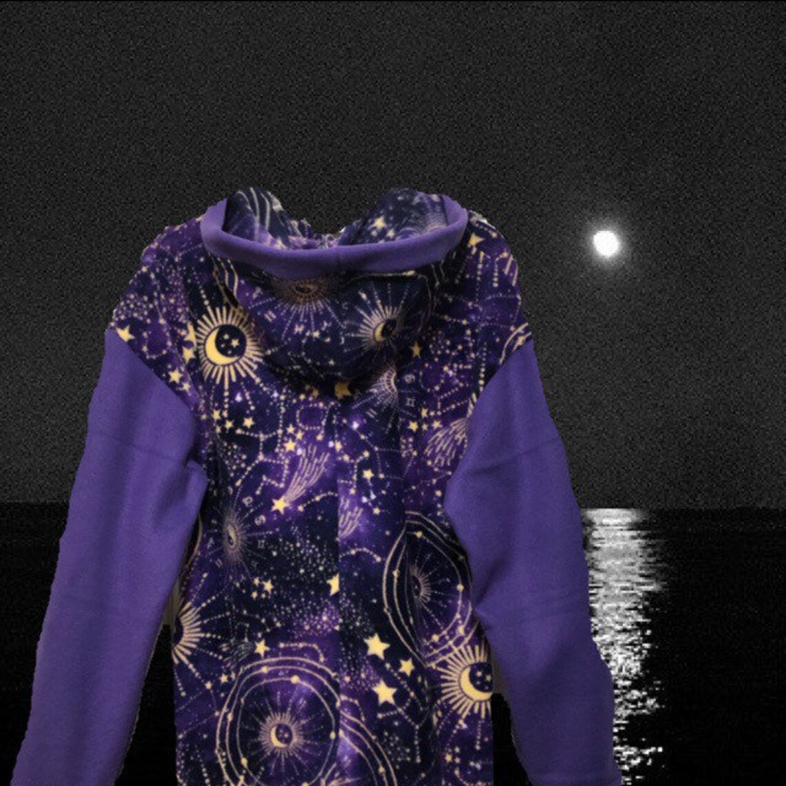 Celestial Plush Fleece Hoodie - Etsy