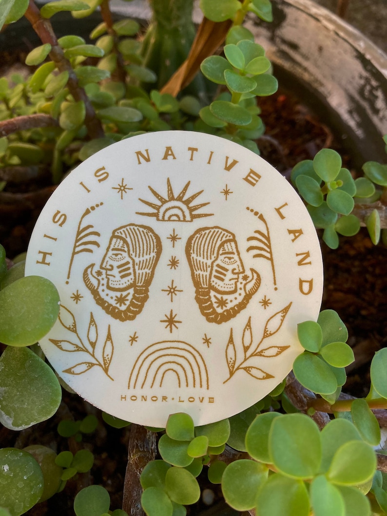 This is Native Land Vinyl Sticker - Etsy