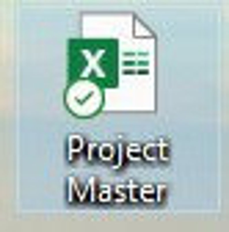 Project Master, Simple Project Management Template Tool, Excel File ...