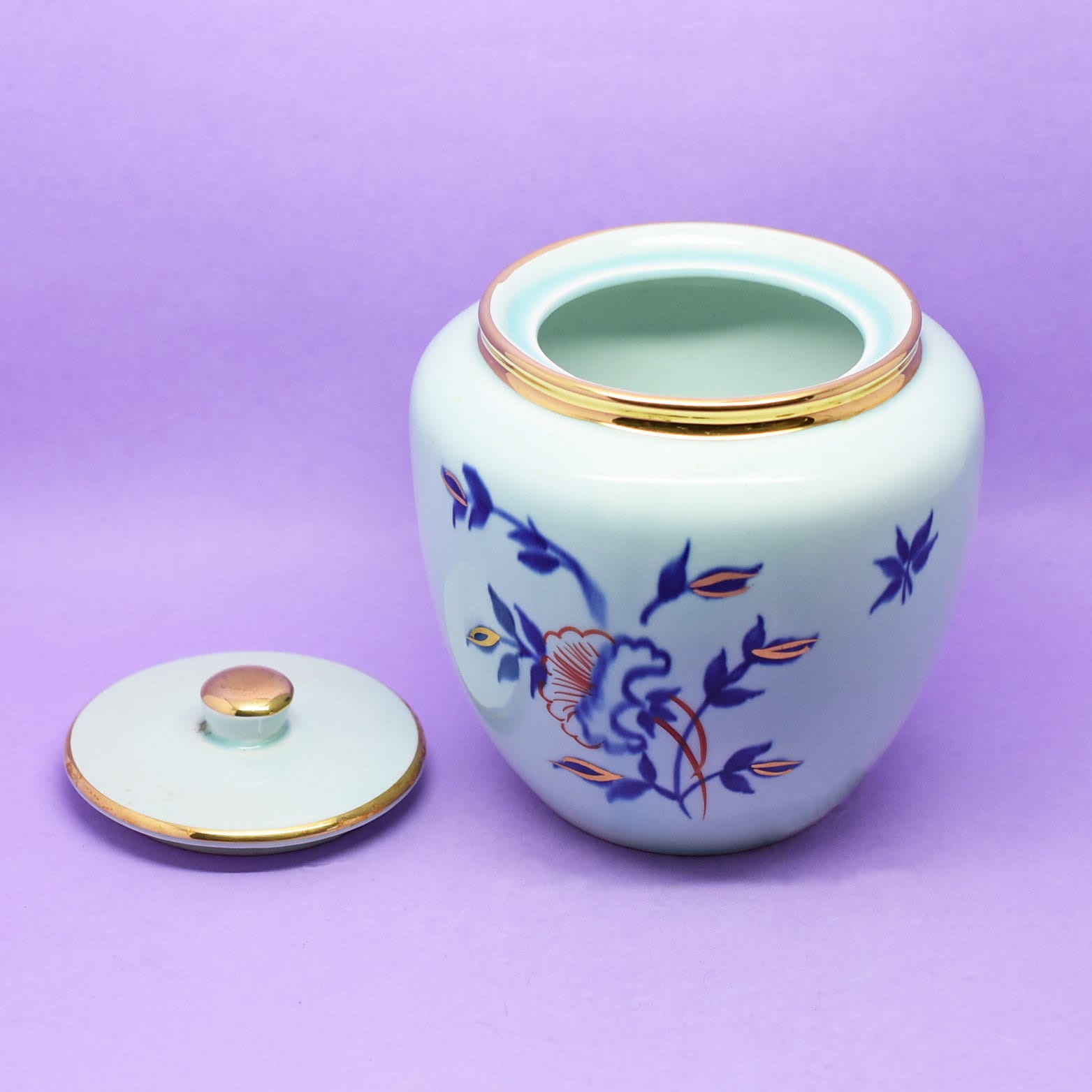 Crown Devon, Lidded Ginger Jar Pot, Fieldings, Staffordshire, Vintage ...