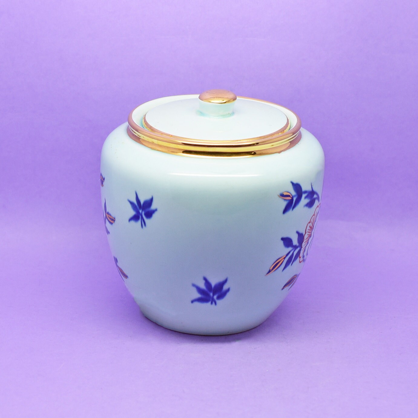 Crown Devon, Lidded Ginger Jar Pot, Fieldings, Staffordshire, Vintage ...