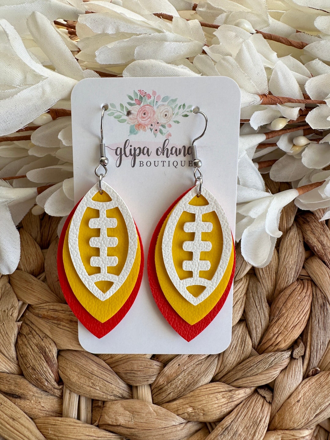 Football Earrings Game Day Earrings Big Game Earrings Championship ...