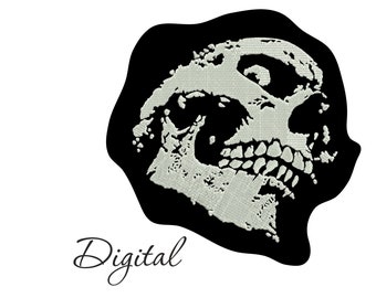 Skull Chef PES DST Machine Embroidery Instant Download Digital - Etsy