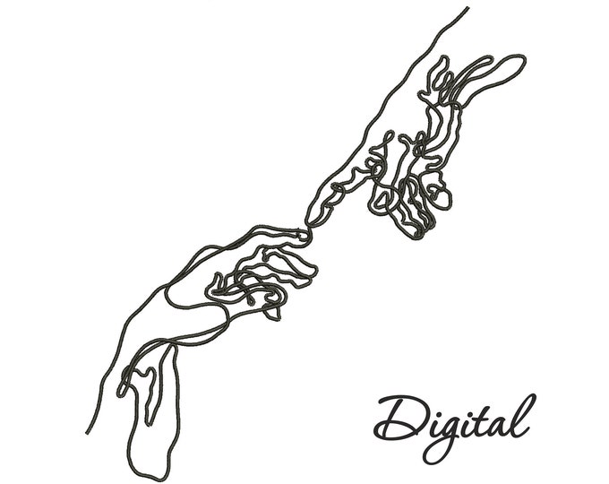 Creation of Adam Patch Embroidery Accesories Hands Embroidery Design ...