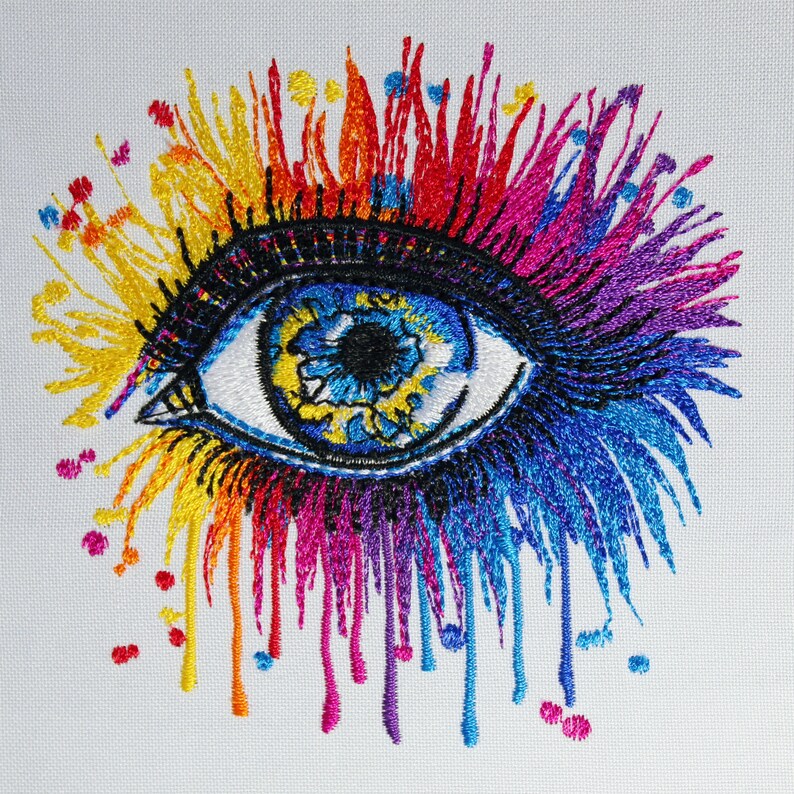Eye Machine Embroidery Design - Etsy
