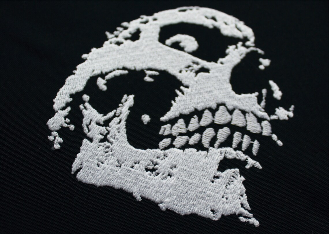 Machine Embroidery Design Skull - Etsy