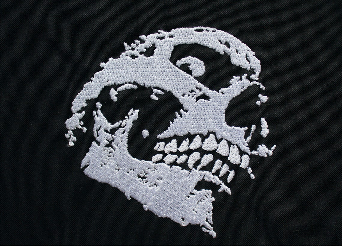 Machine Embroidery Design Skull | Etsy
