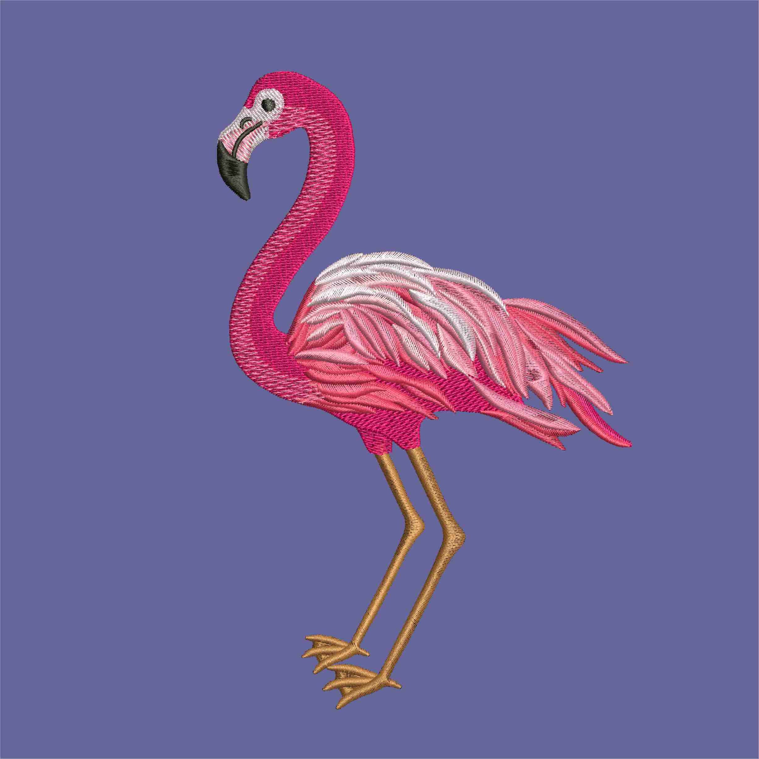 Machine Embroidery Design FLAMINGO - Etsy