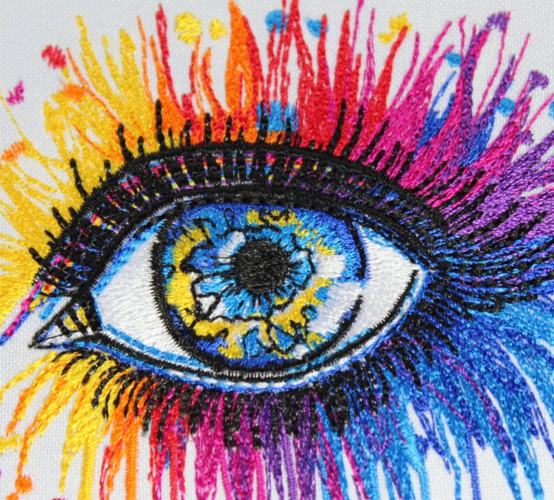 Eye Machine Embroidery Design - Etsy