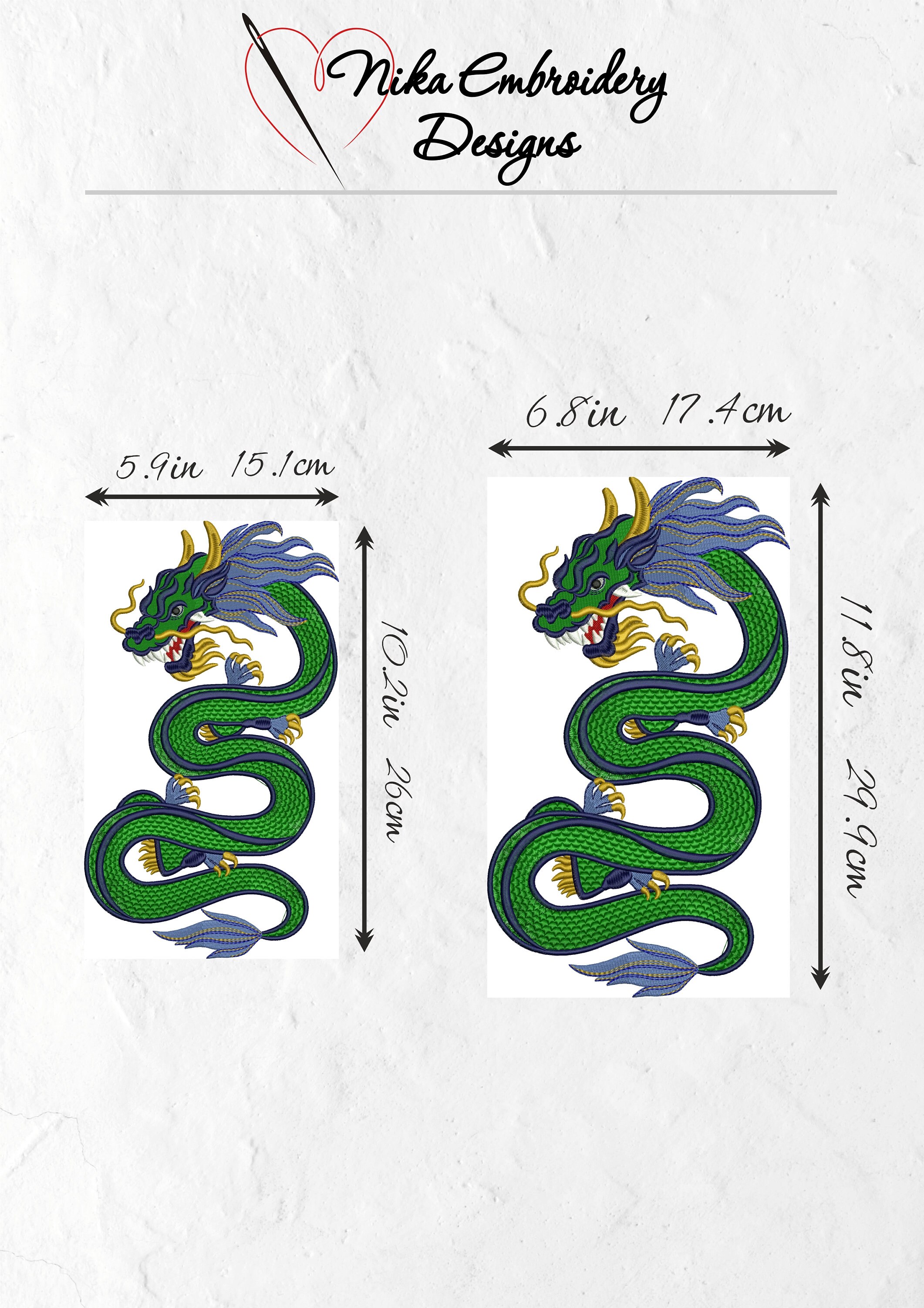 Embroidery Design Fire Spitting Dragon - Etsy