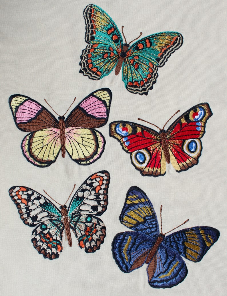 Butterfly Machine Embroidery Design - Etsy