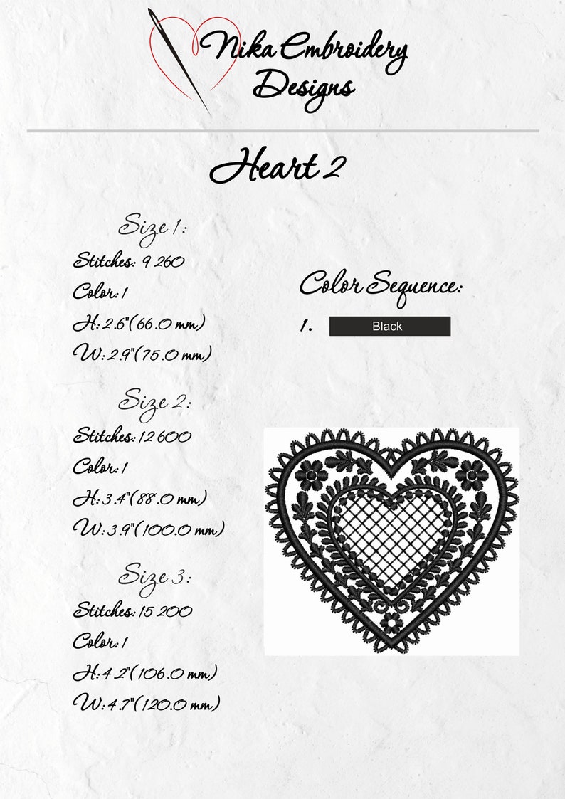 Filigree Hearts Machine Embroidery Design Valentine Heart - Etsy