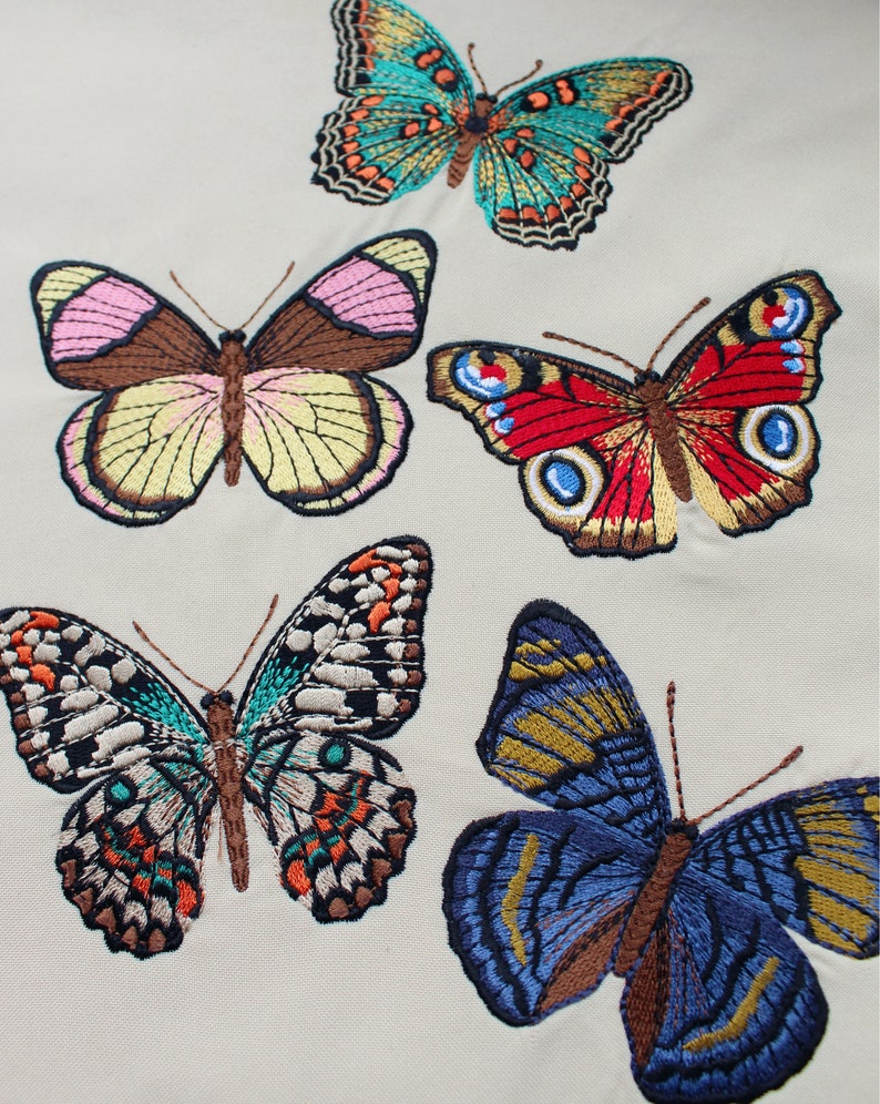 Butterfly Machine Embroidery Design - Etsy