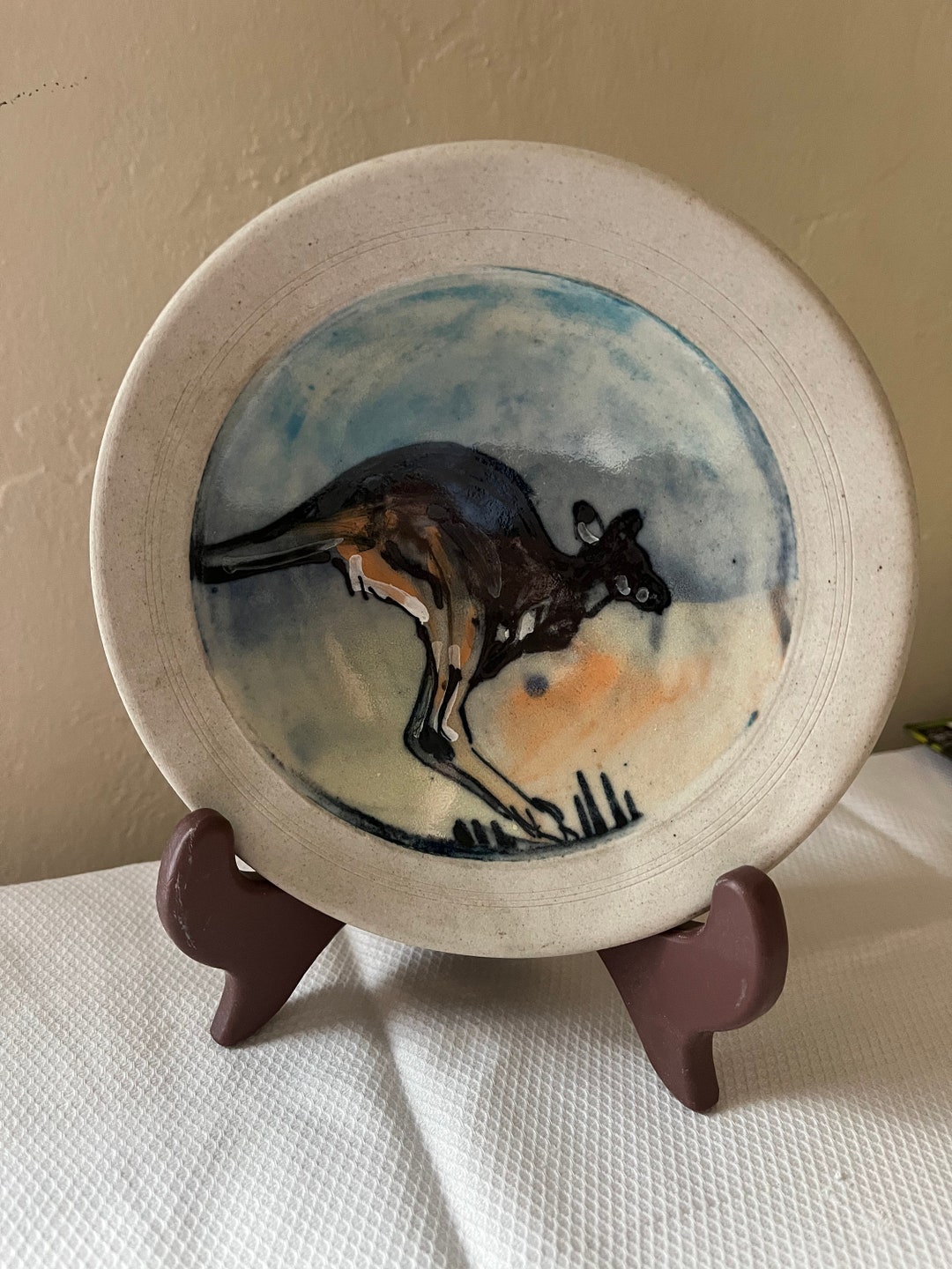 Rare Vintage Wendy Binks Australia Hand Painted Pottery Dish Plate ...
