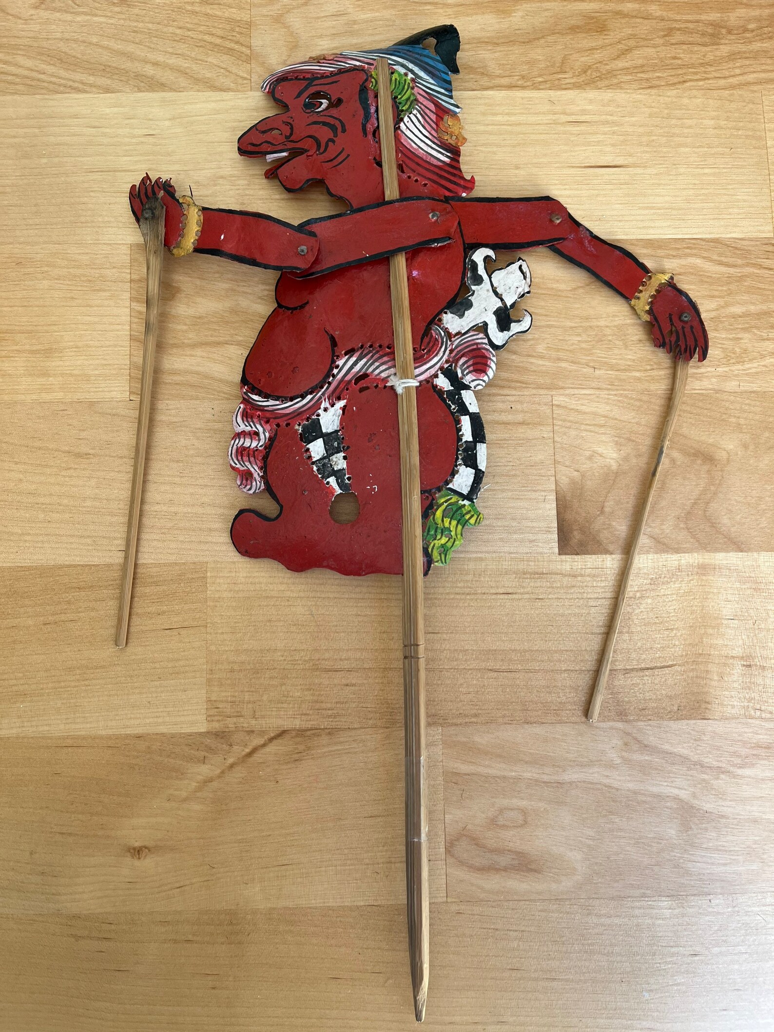 Vintage Articulated Shadow Puppet Wayang Purwa Balinese Wood - Etsy