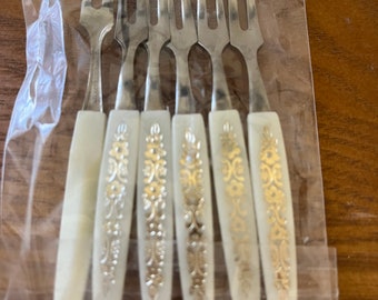 Set of 6 Vintage Cocktail Forks - Etsy