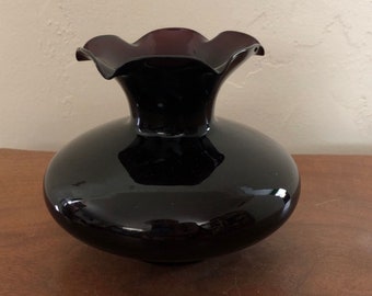 Amethyst Glass Vase - Etsy