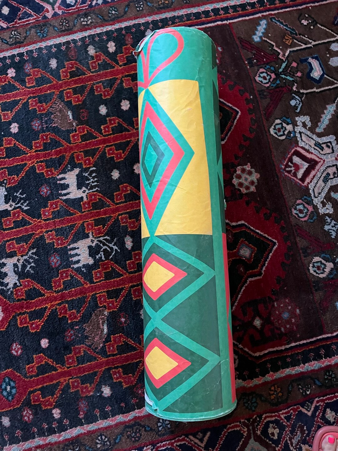 Large Vintage Dept Store Wrapping Paper Roll Southwest Print 15 Pounds ...