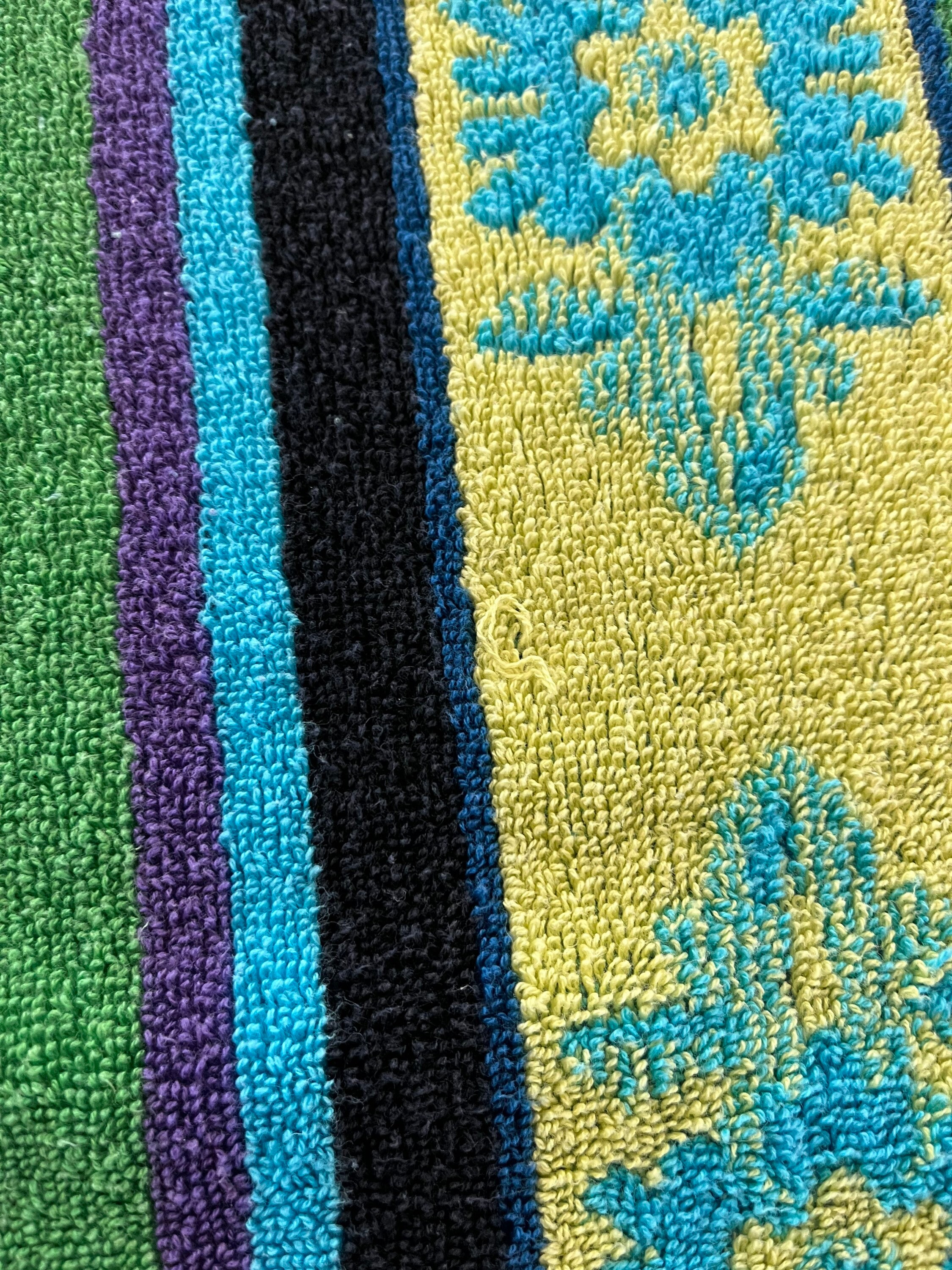 Vintage Springmaid Bath Towel Gorgeous Colors Fringe - Etsy