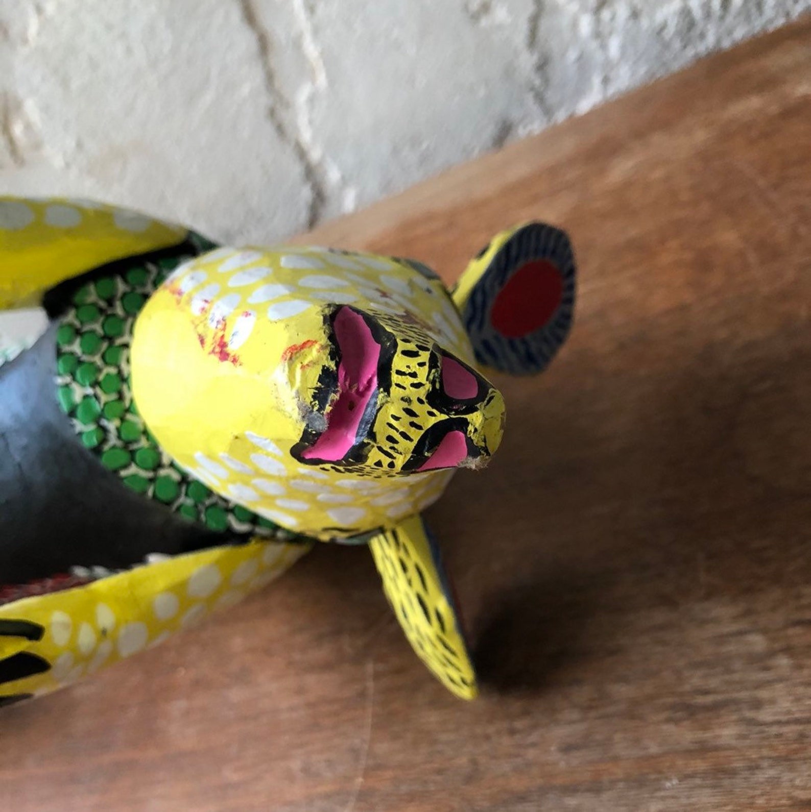 Signed Oaxaca Folk Art Armadillo: Hand-painted Papier-mâché Sculpture ...