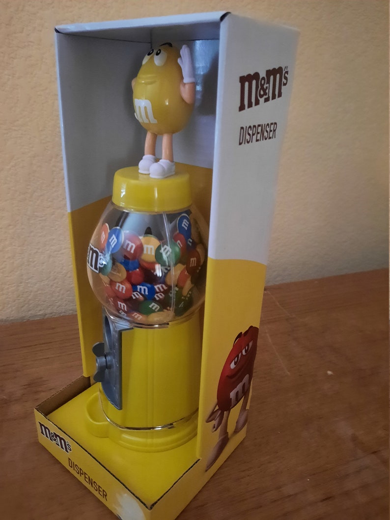 New Mini M&ms Candy Dispenser Gumball Style Collectible - Etsy